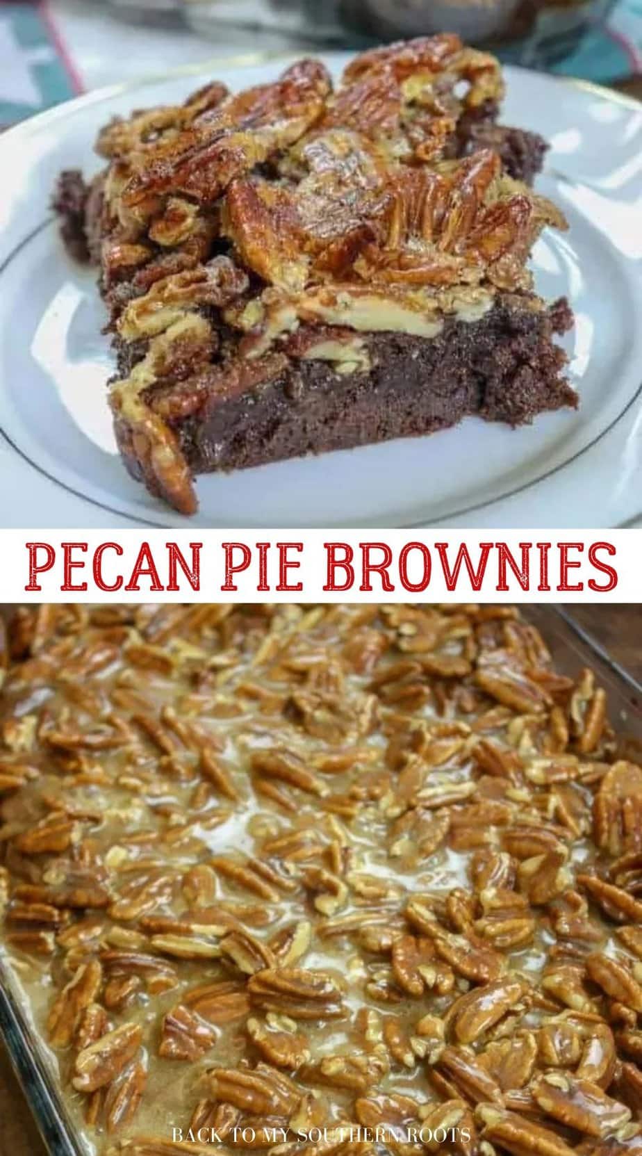 Pecan Pie Brownies Back To My Southern Roots