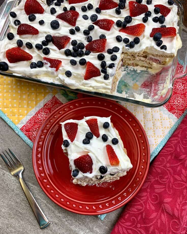 Blueberry And Strawberry Icebox Cake Recipe Back To My Southern Roots Blueberry And Strawberry Icebox Cake Recipe Back To My Southern Roots