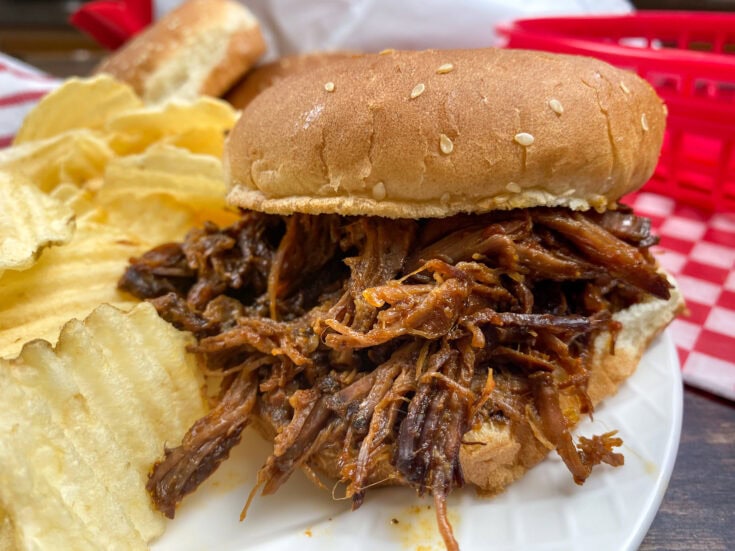 Slow Cooker BBQ Beef - Back To My Southern Roots