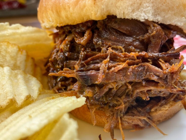 Slow Cooker BBQ Beef - Back To My Southern Roots