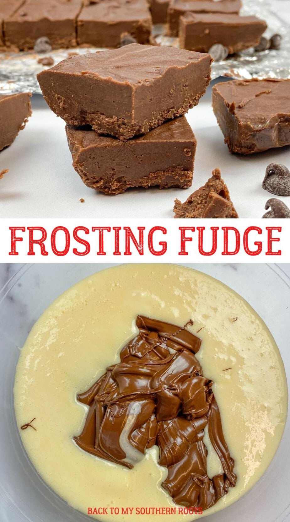 Chocolate Frosting Fudge Recipe With Two Ingredients - Back To My ...