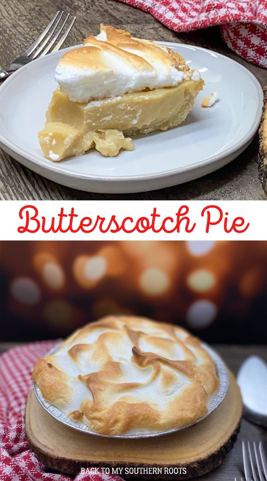 Creamy Homemade Butterscotch Pie Recipe - Back To My Southern Roots