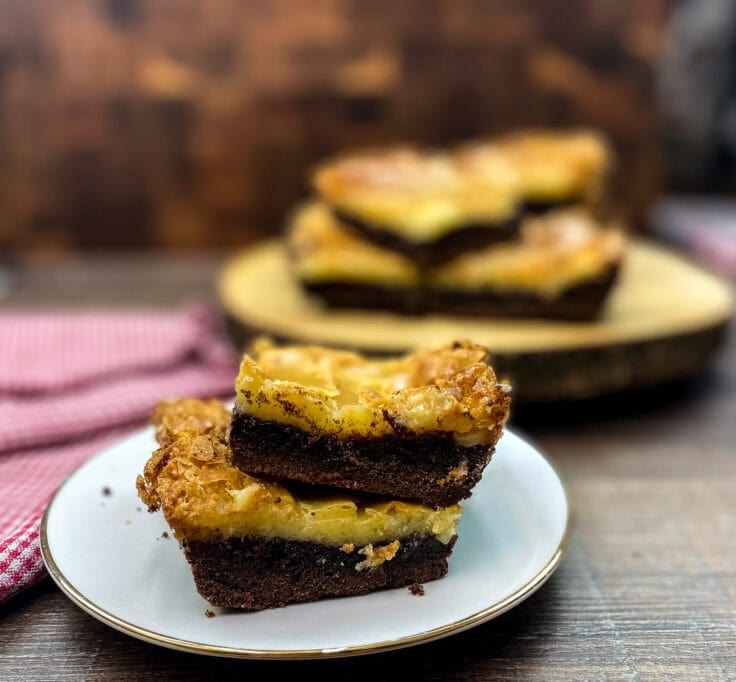 Easy Chocolate Chess Cake (Chocolate Chess Squares) - Back To My Southern Roots