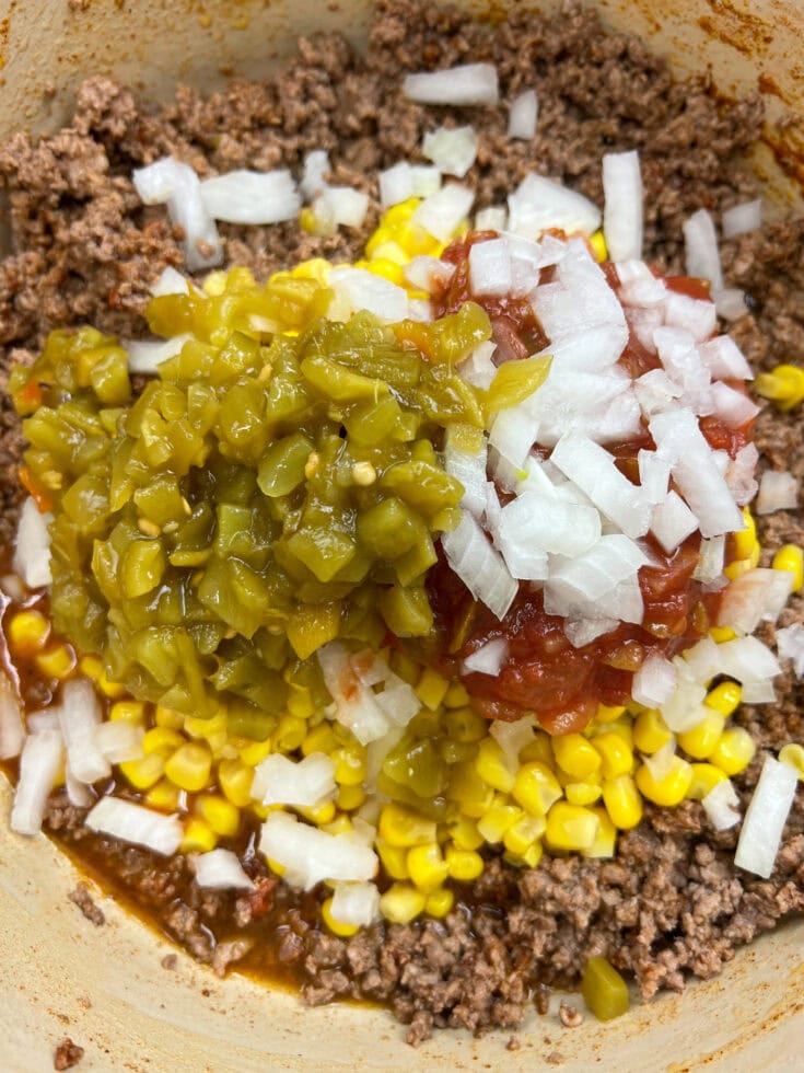 Easy Mexican Ground Beef Casserole Recipe - Back To My Southern Roots