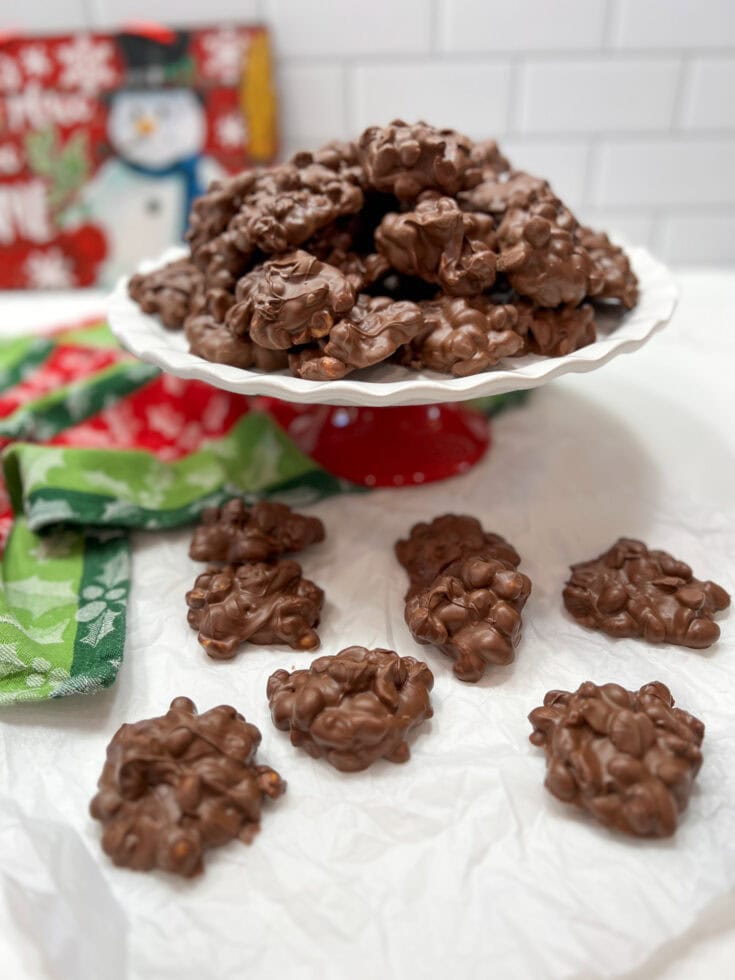 Easy Slow Cooker Peanut Clusters - Back To My Southern Roots