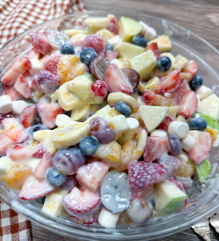 How to Make Fruit Salad With Condensed Milk - Back To My Southern Roots