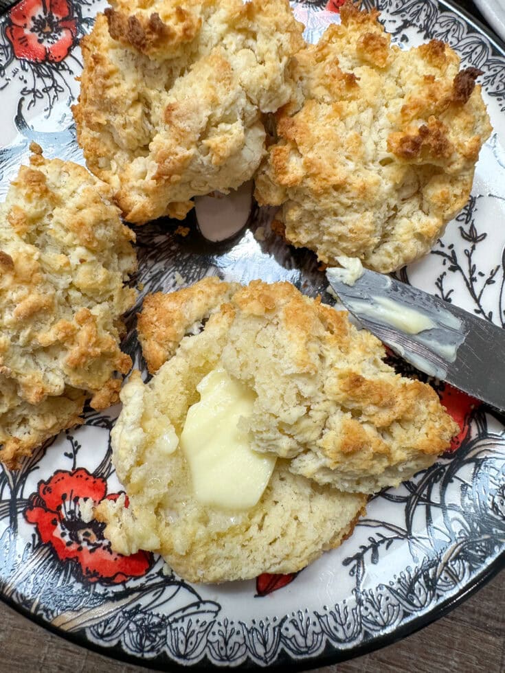 The Best 3 Ingredient Homemade Drop Biscuits - Back To My Southern Roots