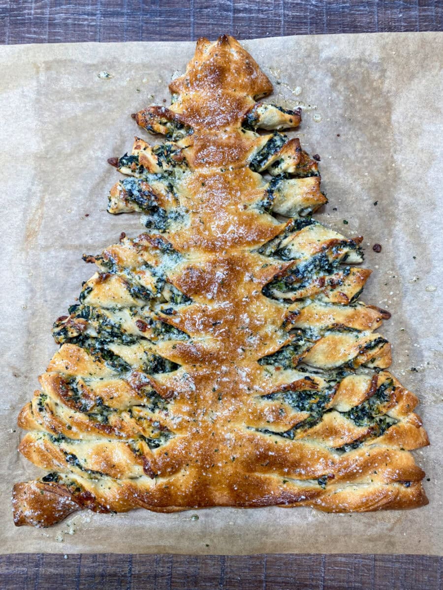 Easy Spinach Dip Christmas Tree Appetizer Recipe - Back To My Southern ...