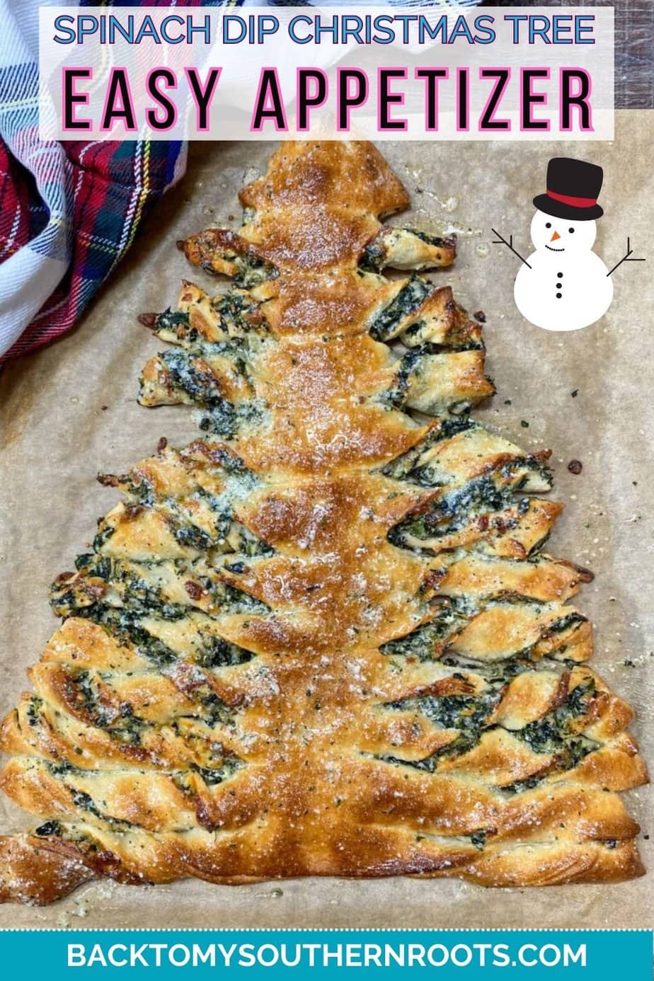 Easy Spinach Dip Christmas Tree Appetizer Recipe - Back To My Southern ...