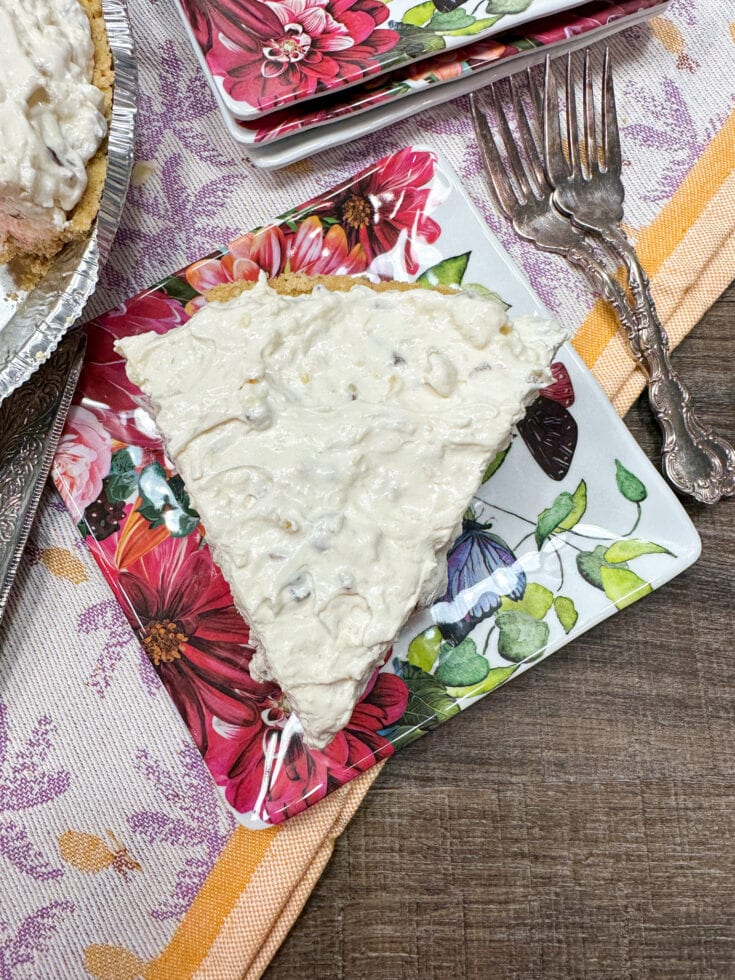 Easy And Classic No Bake Millionaire Pie Recipe - Back To My Southern Roots