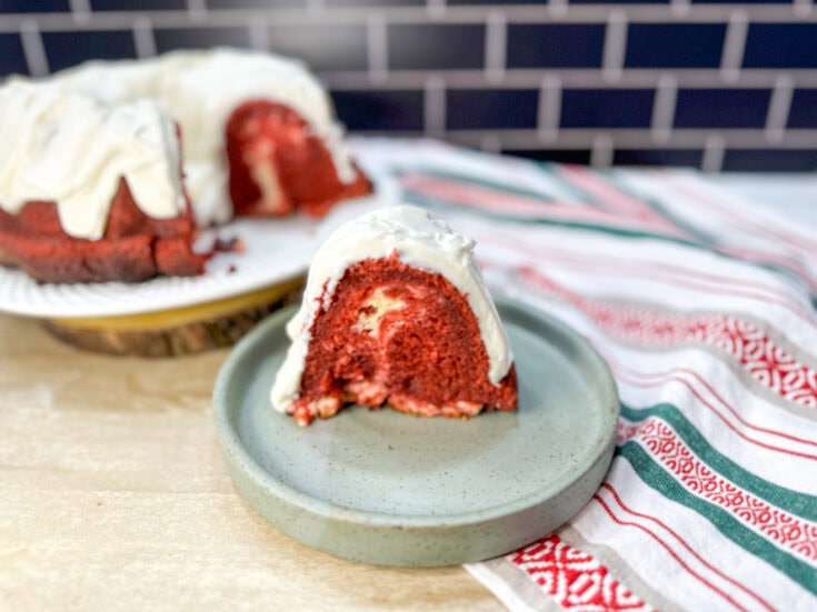 Red Velvet Pound Cake With Cream Cheese Filling - Back To My Southern Roots