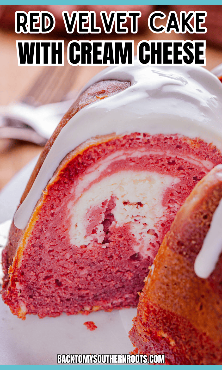 Red Velvet Pound Cake With Cream Cheese Filling - Back To My Southern Roots