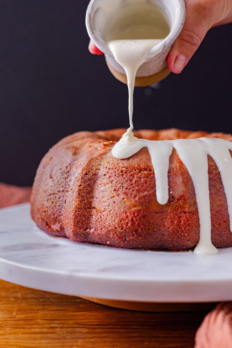 Red Velvet Pound Cake With Cream Cheese Filling - Back To My Southern Roots