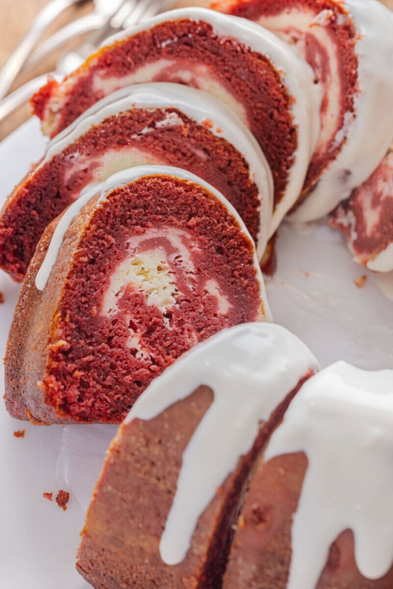 Red Velvet Pound Cake With Cream Cheese Filling - Back To My Southern Roots