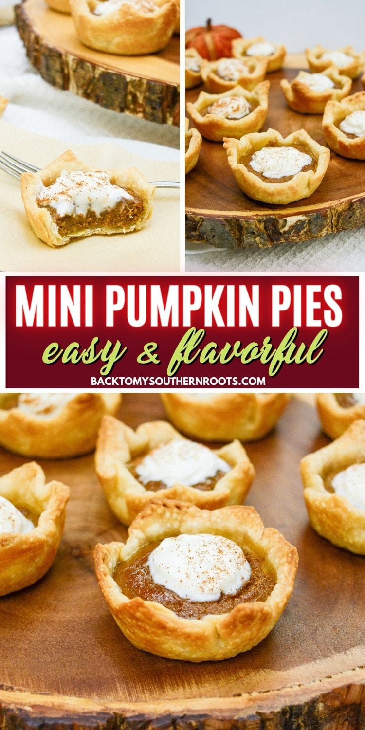 Easy Homemade Mini Pumpkin Pies - Back To My Southern Roots