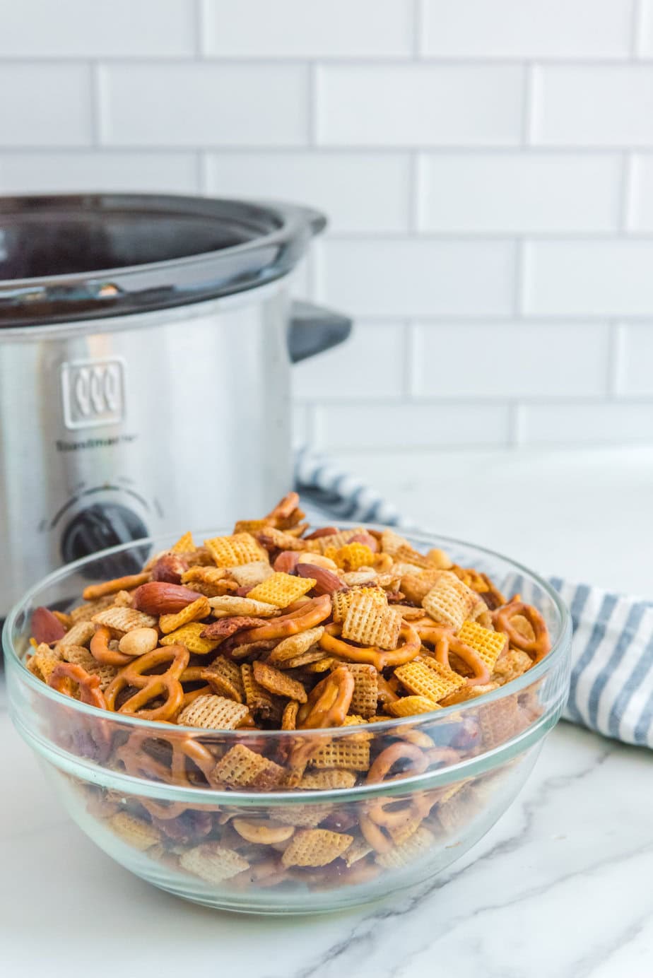Savory Slow Cooker Chex Mix Recipe - Back To My Southern Roots