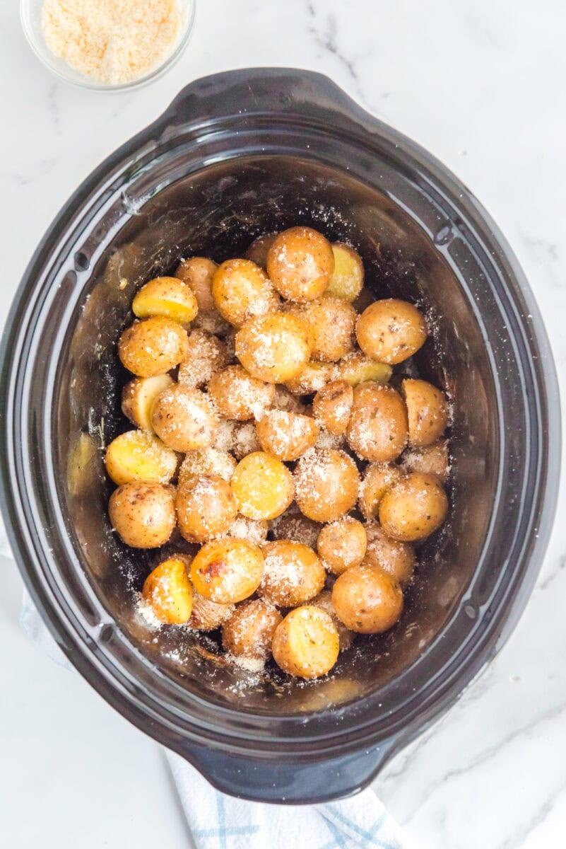 Slow Cooker Baby Potatoes - Back To My Southern Roots