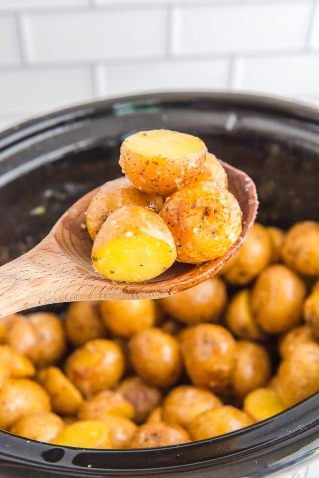 Slow Cooker Baby Potatoes - Back To My Southern Roots