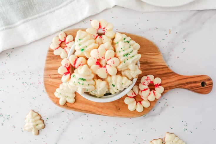 Buttery Christmas Spritz Cookies - Back To My Southern Roots