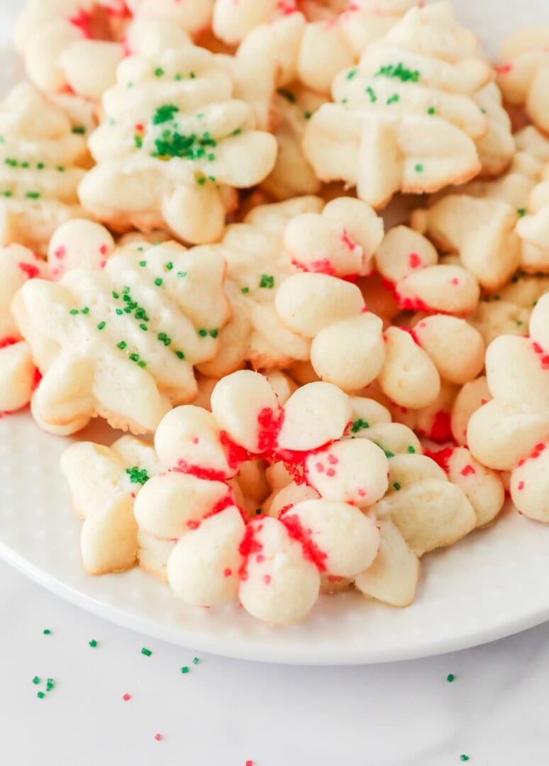 Buttery Christmas Spritz Cookies - Back To My Southern Roots