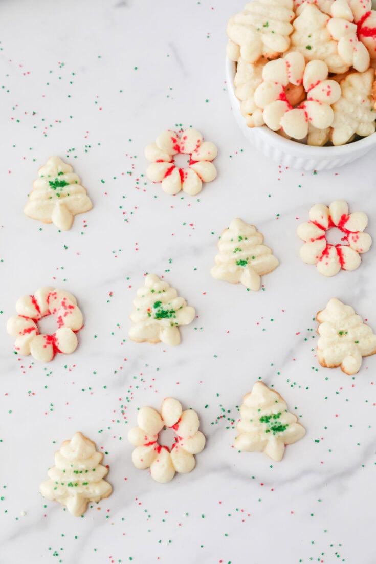 Buttery Christmas Spritz Cookies - Back To My Southern Roots