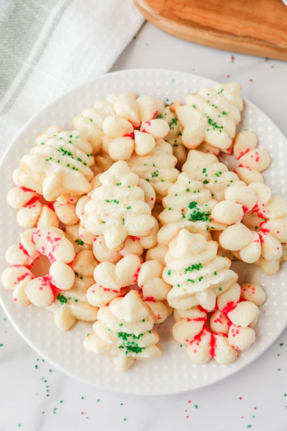 Buttery Christmas Spritz Cookies - Back To My Southern Roots