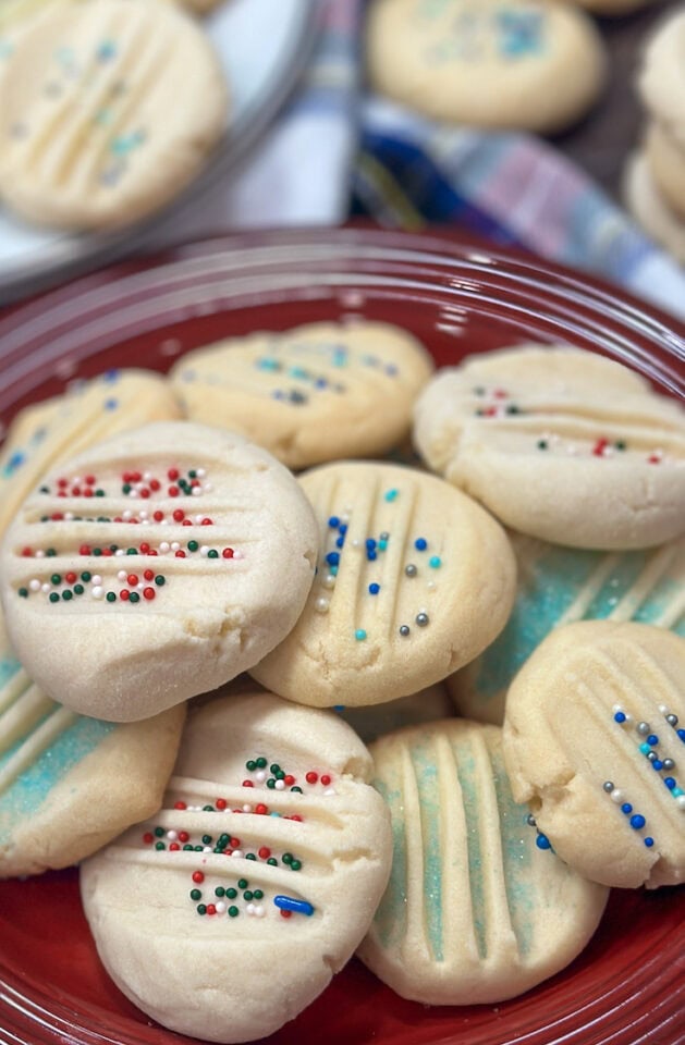 Easy Whipped Shortbread Cookies Recipe - Back To My Southern Roots