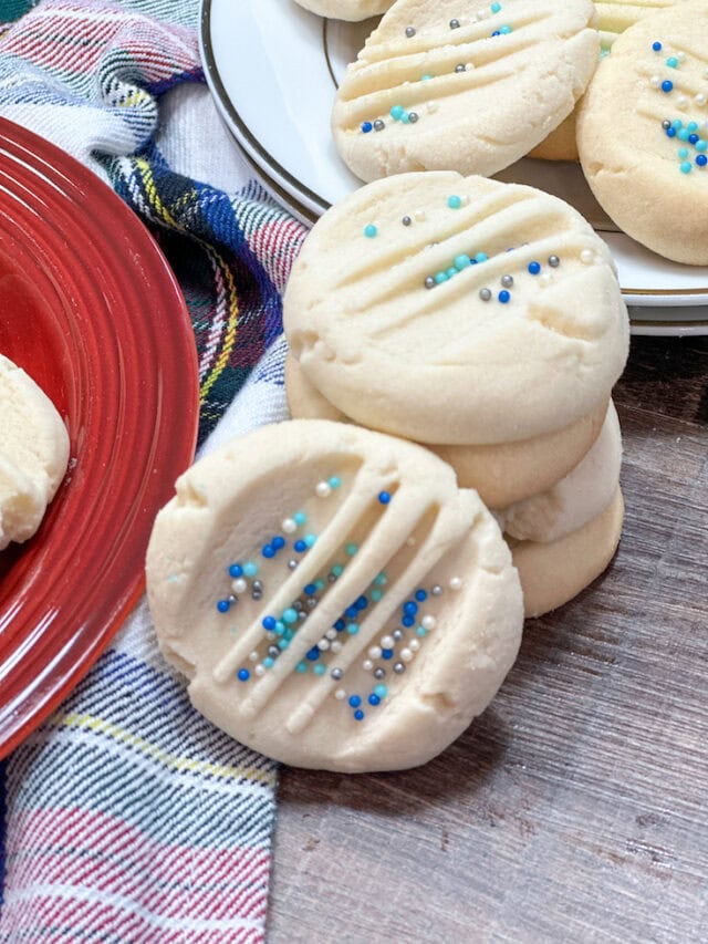 Easy Whipped Shortbread Cookies Recipe - Back To My Southern Roots