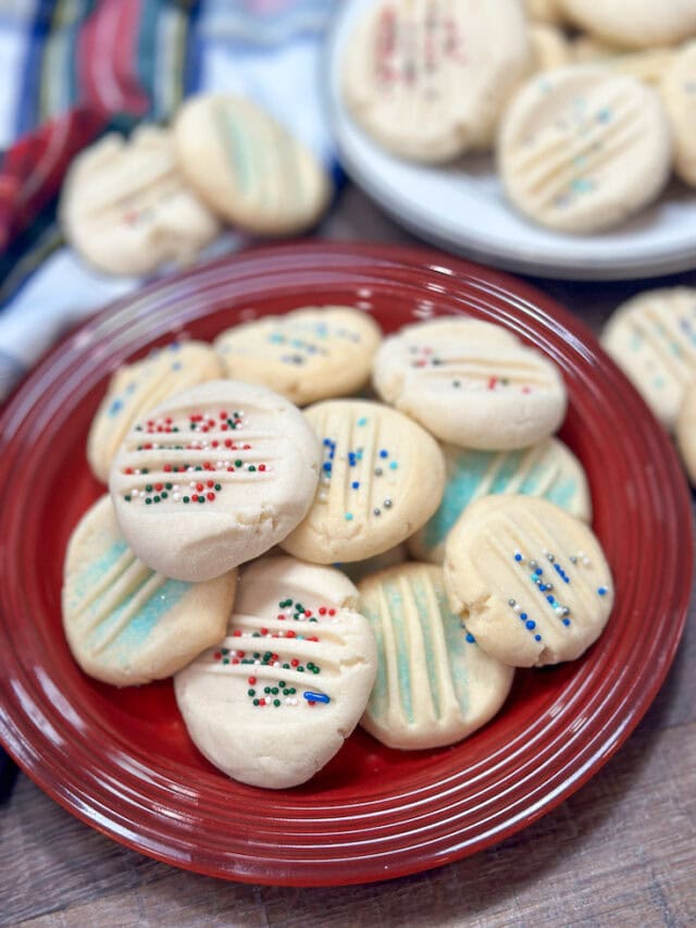 Easy Whipped Shortbread Cookies Recipe - Back To My Southern Roots