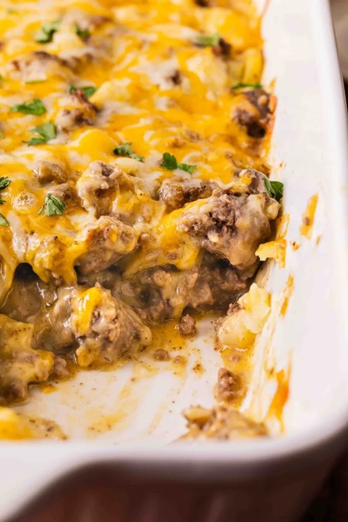 5-Ingredient Ground Beef Casserole - Back To My Southern Roots
