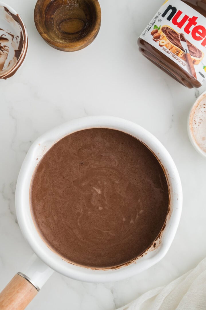 How to Make Creamy Hot Chocolate with Nutella - Back To My Southern Roots