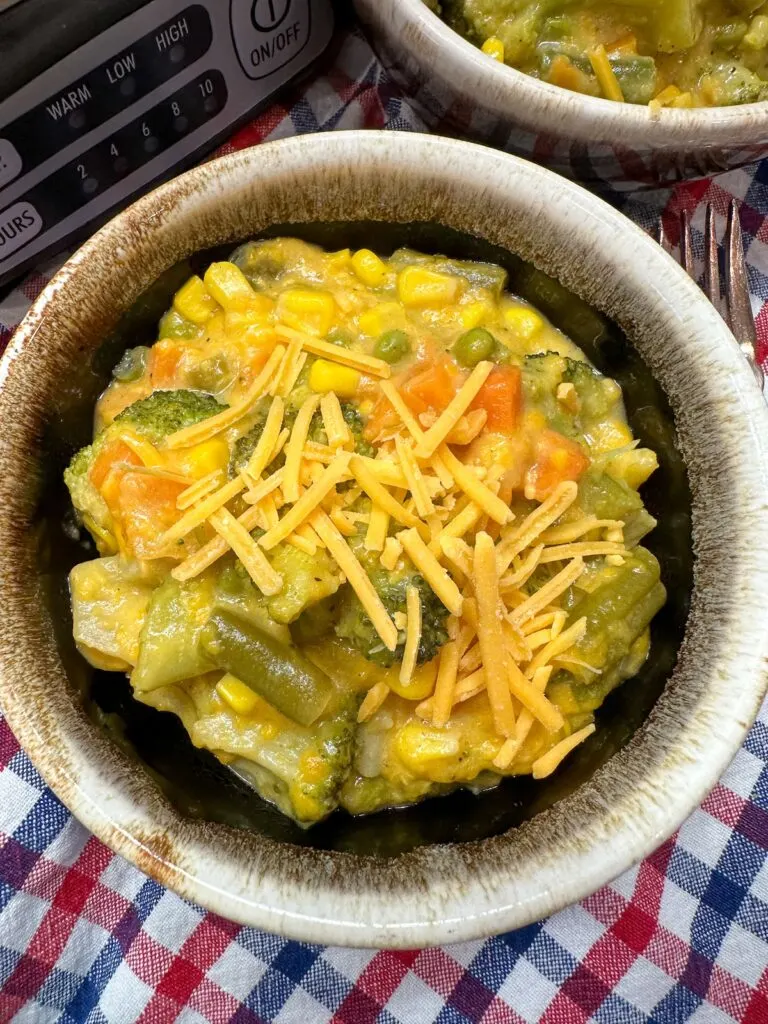 Slow Cooker Vegetable Casserole - Back To My Southern Roots