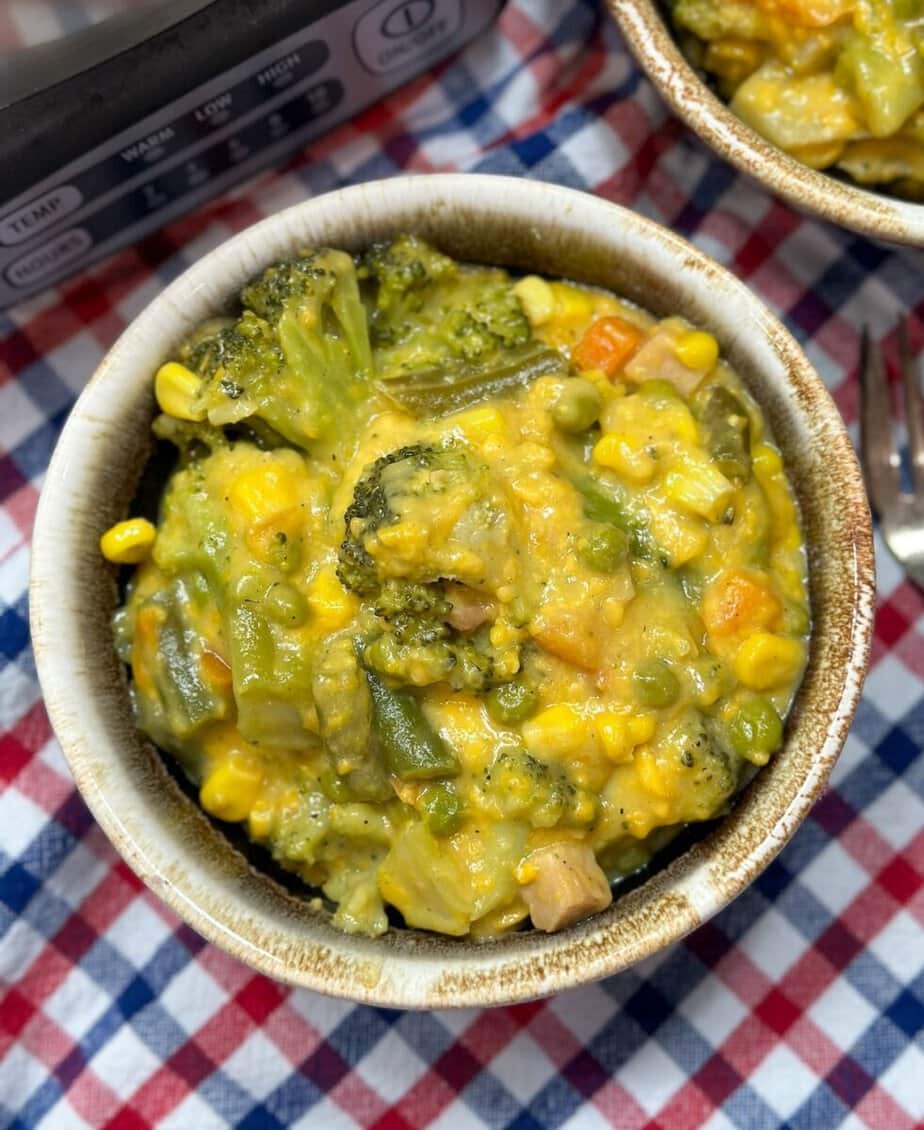 Slow Cooker Vegetable Casserole - Back To My Southern Roots