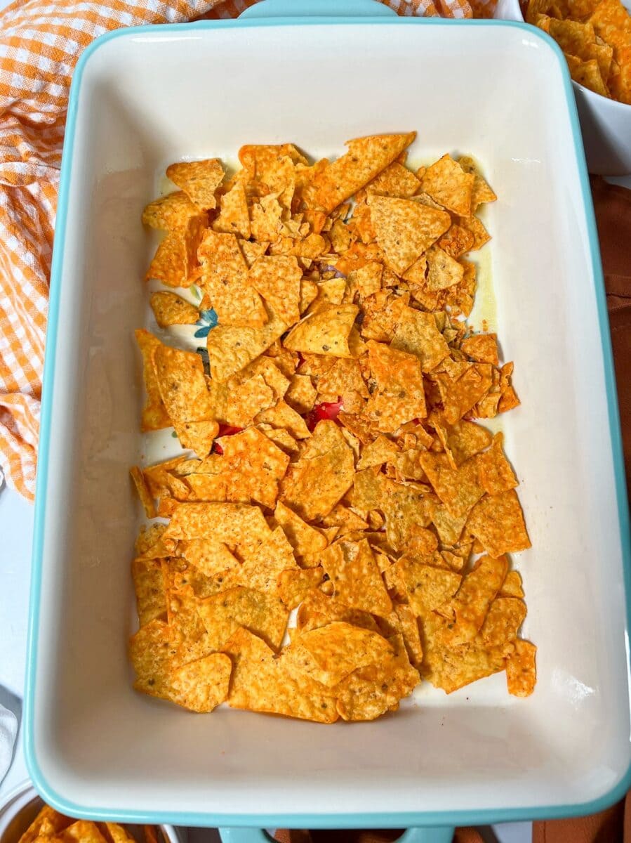 Cheesy Dorito Casserole with Ground Beef - Back To My Southern Roots