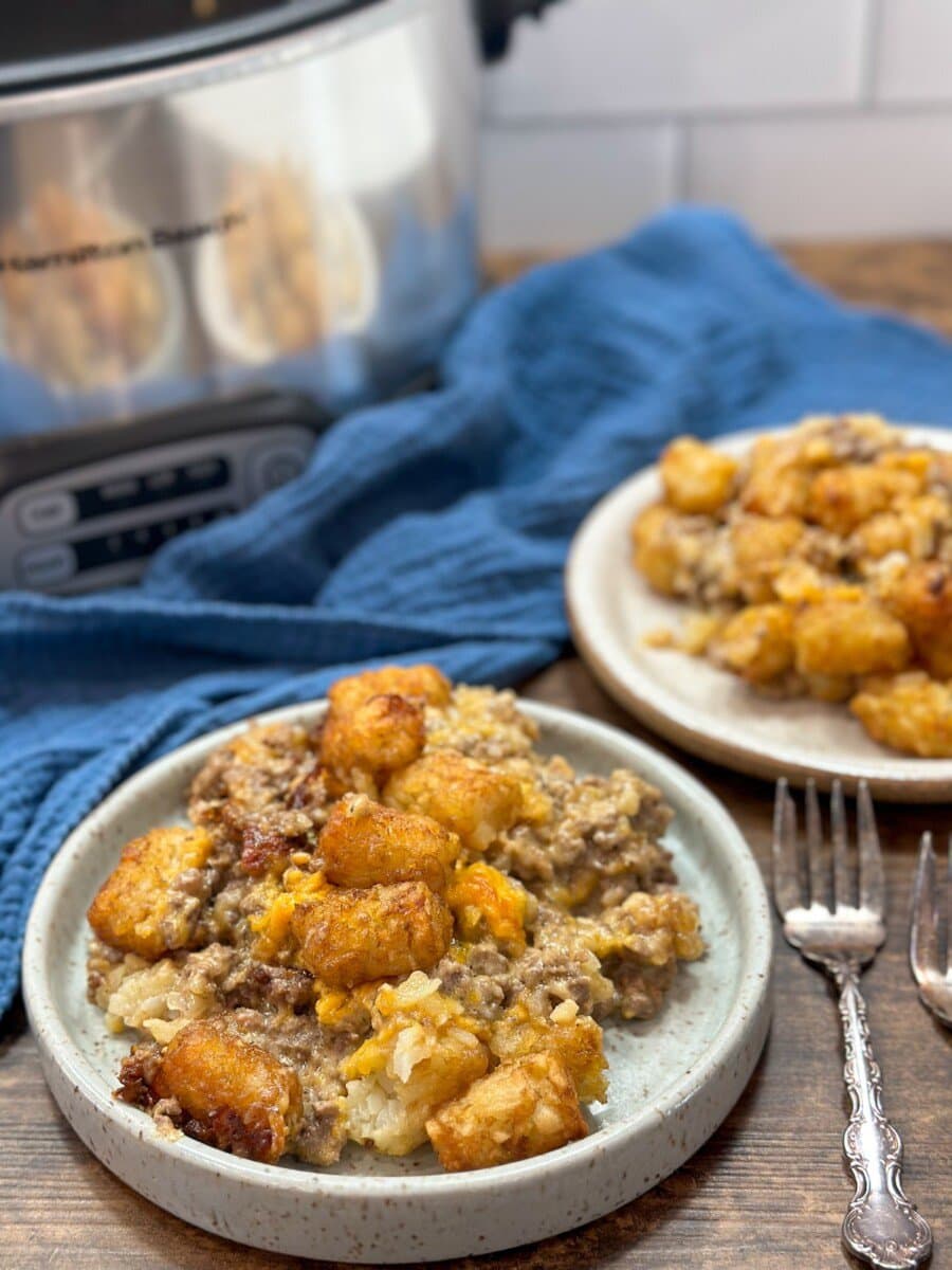 Crock Pot Tater Tot Casserole - Back To My Southern Roots