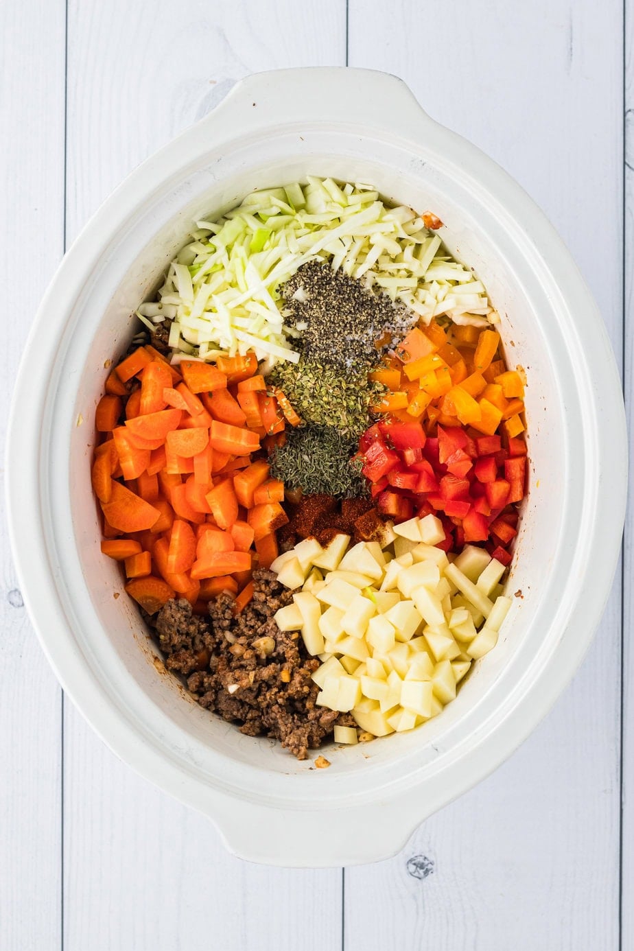 Slow Cooker Hamburger and Vegetable Soup - Back To My Southern Roots