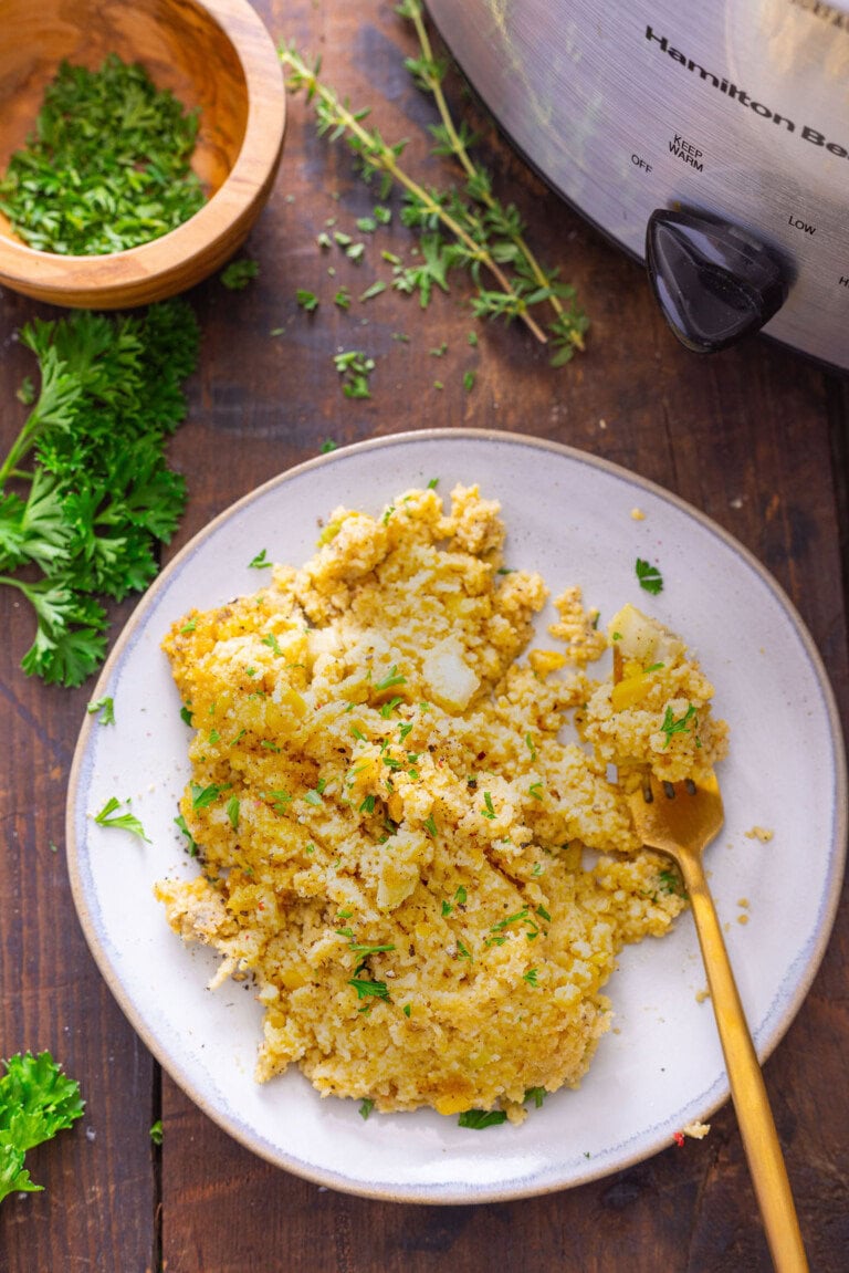 Crock Pot Cornbread Dressing - Back To My Southern Roots