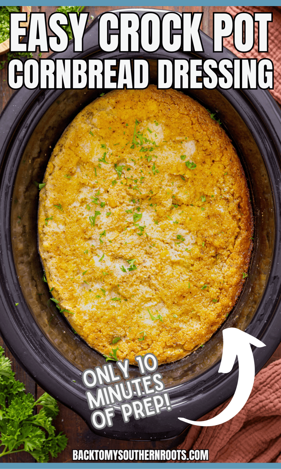 Crock Pot Cornbread Dressing - Back To My Southern Roots