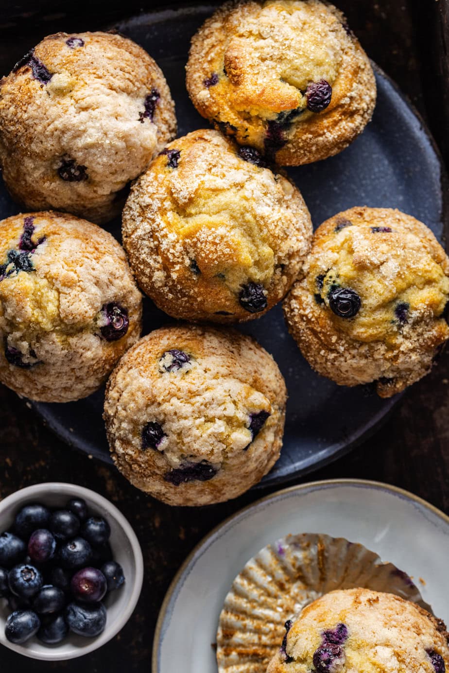 Bakery Style Blueberry Streusel Muffins - Back To My Southern Roots