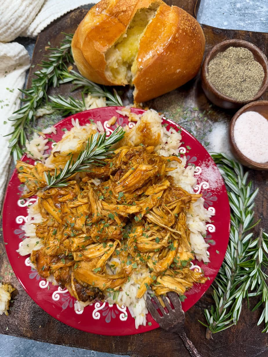 5-Ingredient Sweet Baby Rays Crock Pot Chicken - Back To My Southern Roots