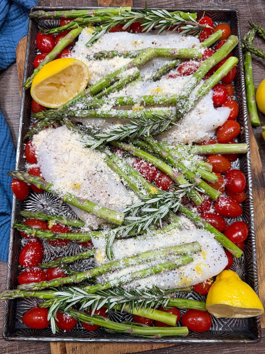 Sheet Pan Cod and Vegetables - Back To My Southern Roots