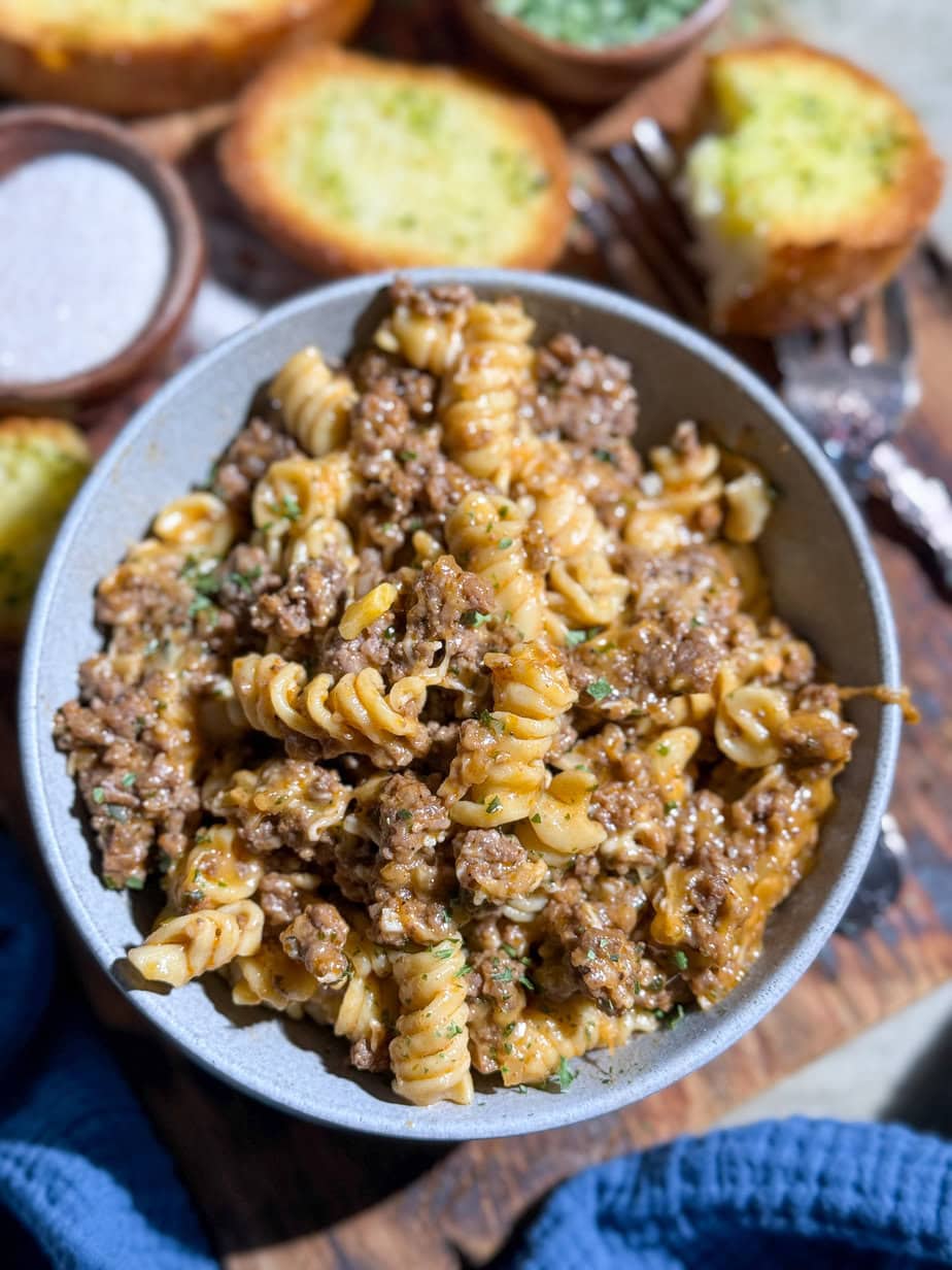 Cheesy Beef and Noodles - Back To My Southern Roots