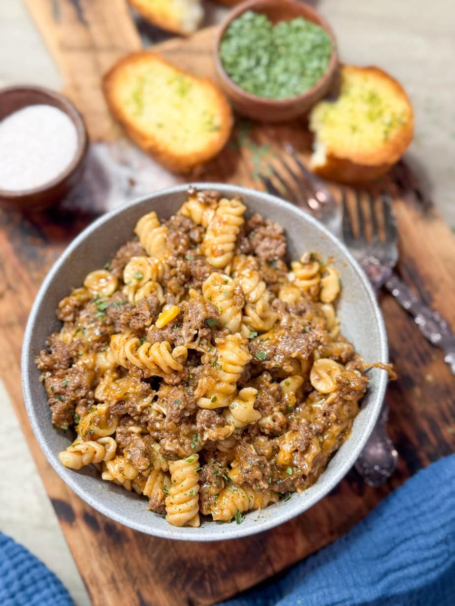 Cheesy Beef and Noodles - Back To My Southern Roots