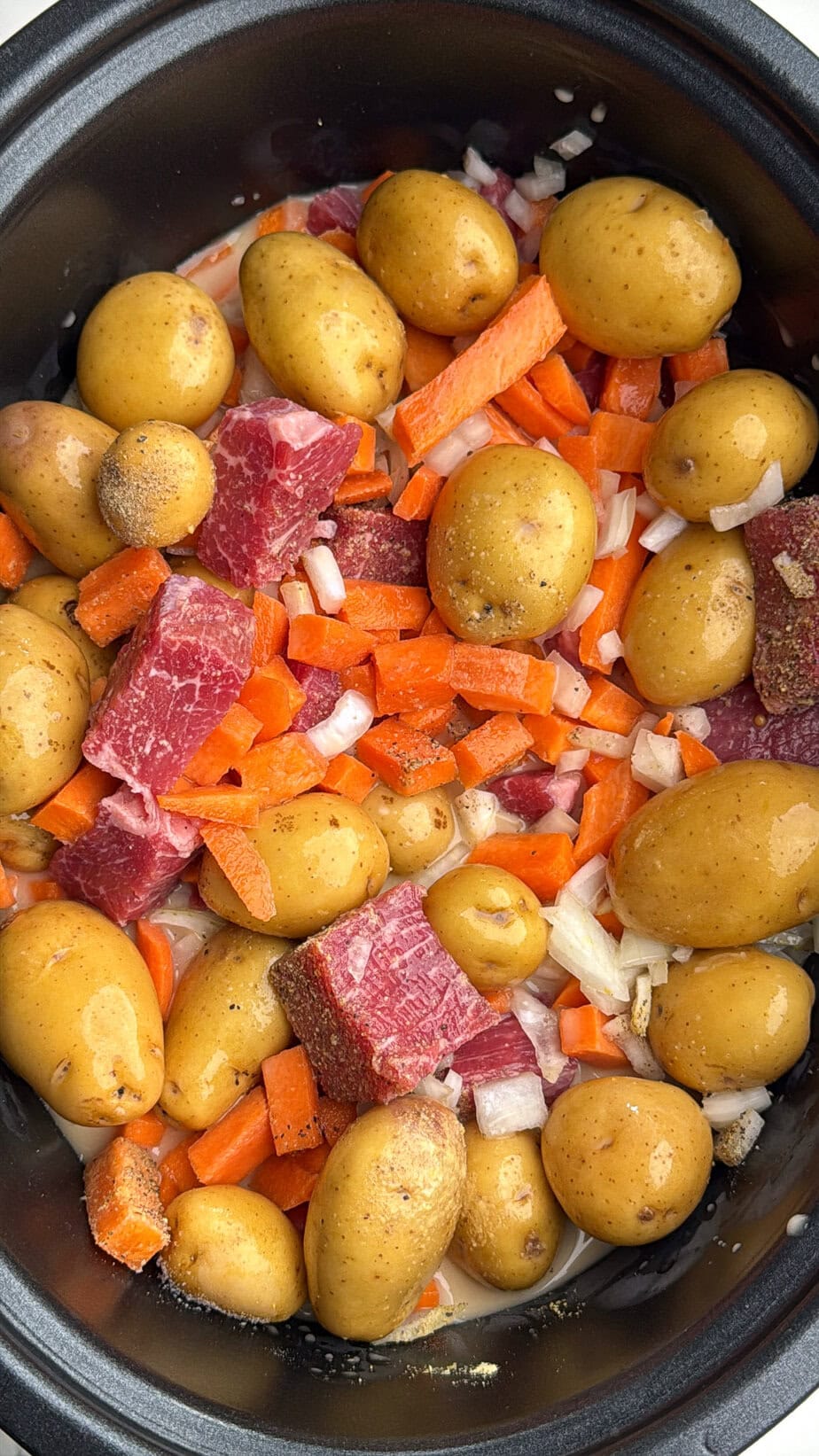 Slow Cooker Corned Beef Hash Soup - Back To My Southern Roots
