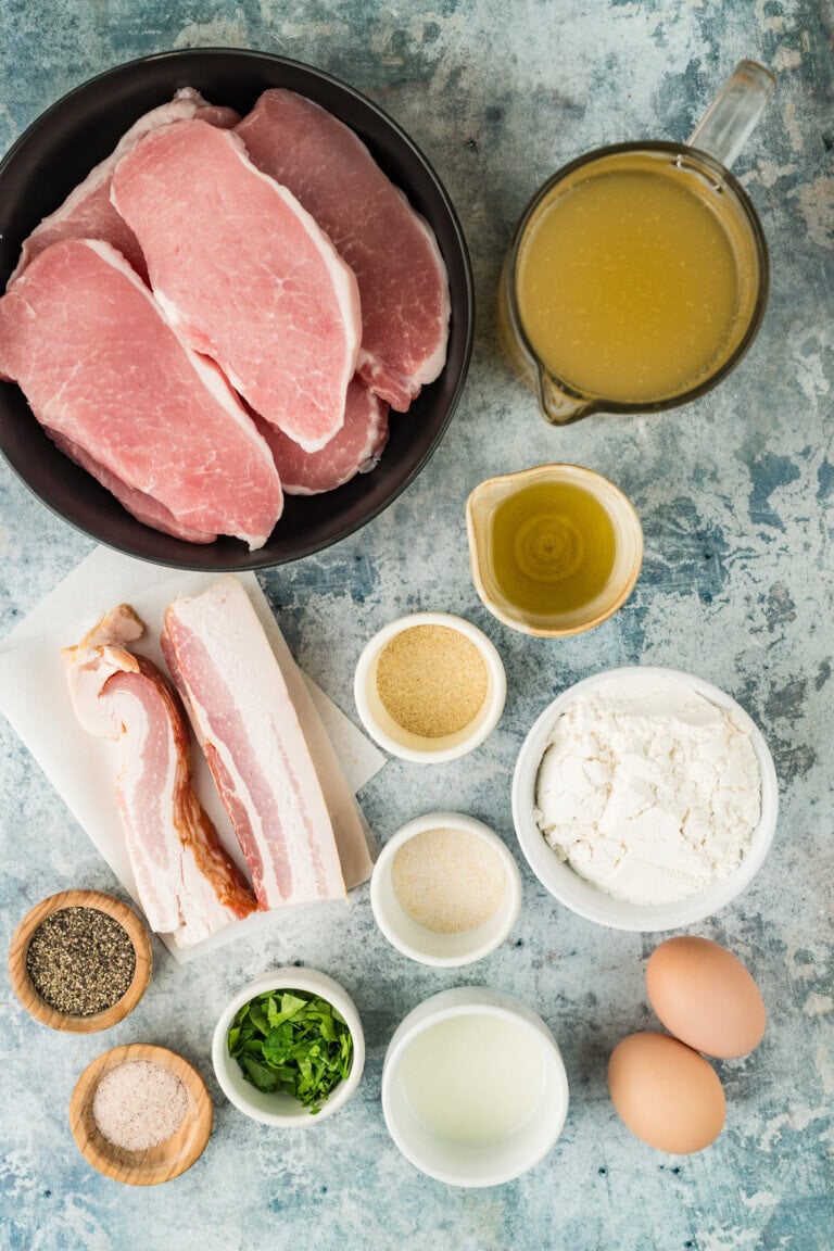 Country Fried Pork Chops with Bacon Gravy - Back To My Southern Roots