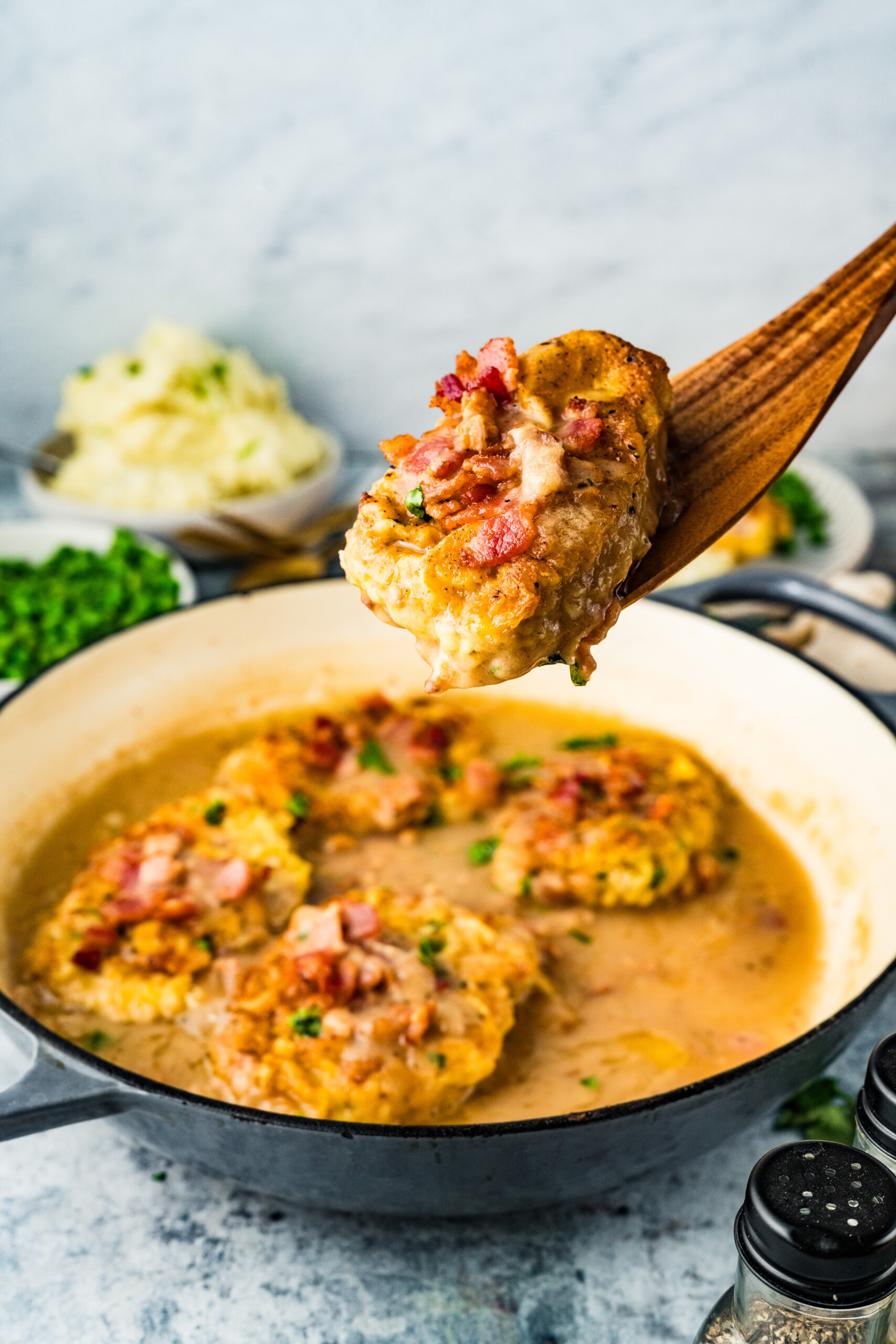 Country Fried Pork Chops with Bacon Gravy - Back To My Southern Roots