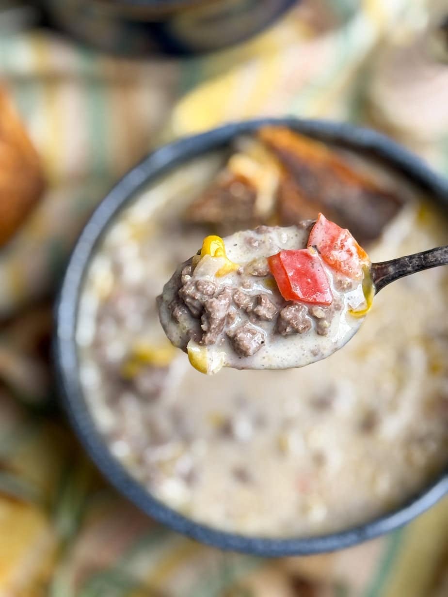 30-Minute Creamy Beef Soup - Back To My Southern Roots